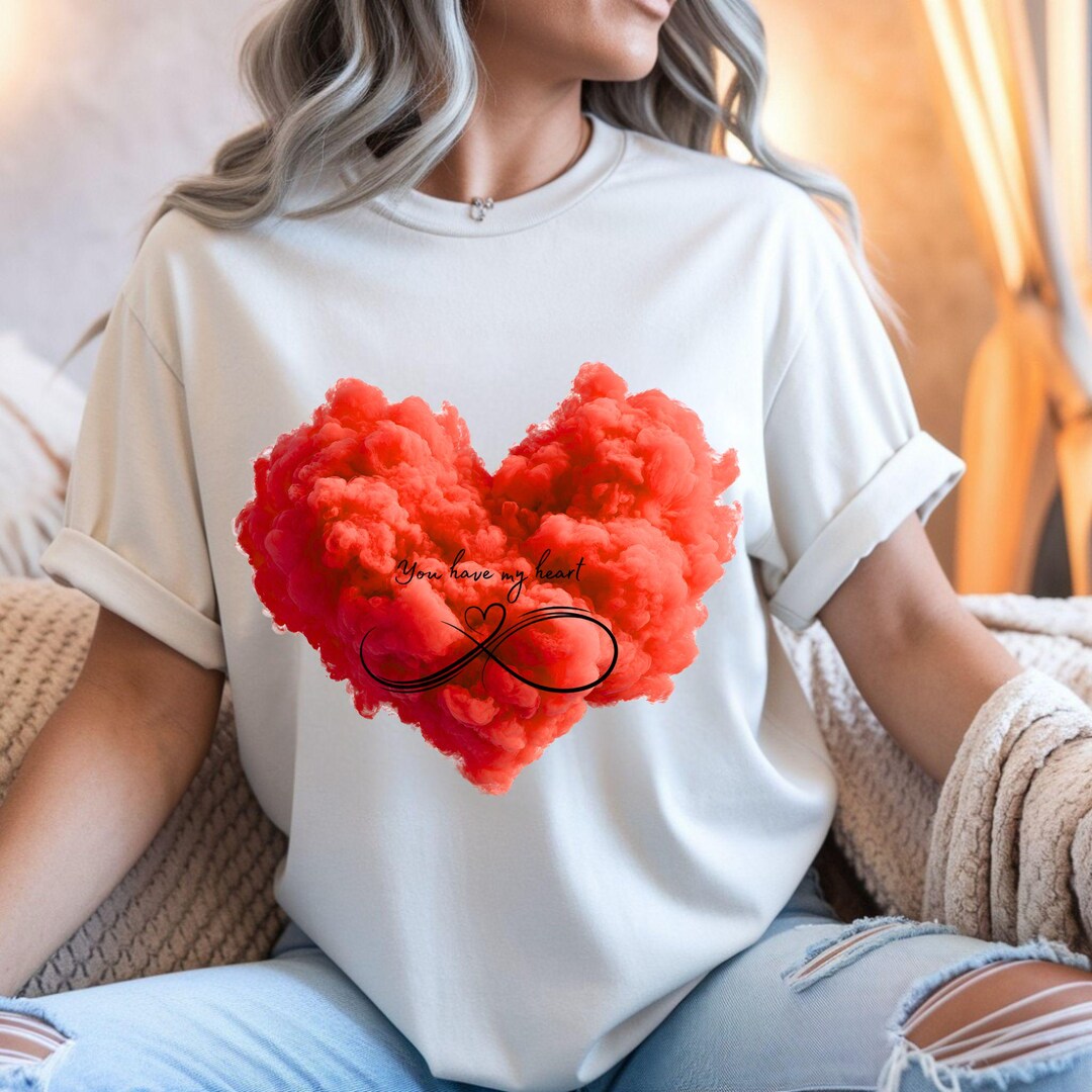 Red Heart PNG, Valentine Clipart, T-shirt Designs, PNG Design, Instant ...