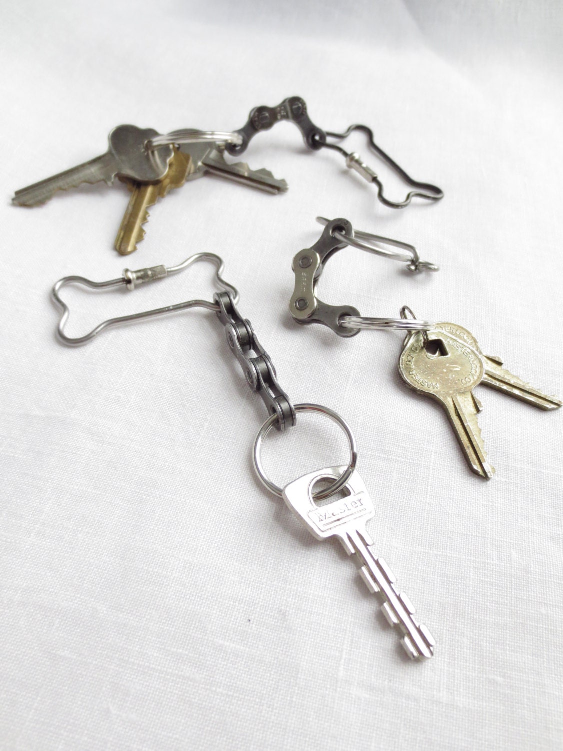 Key Chain Bicycle Spoke Dog Bone Stainless Steel Key Ring - Etsy