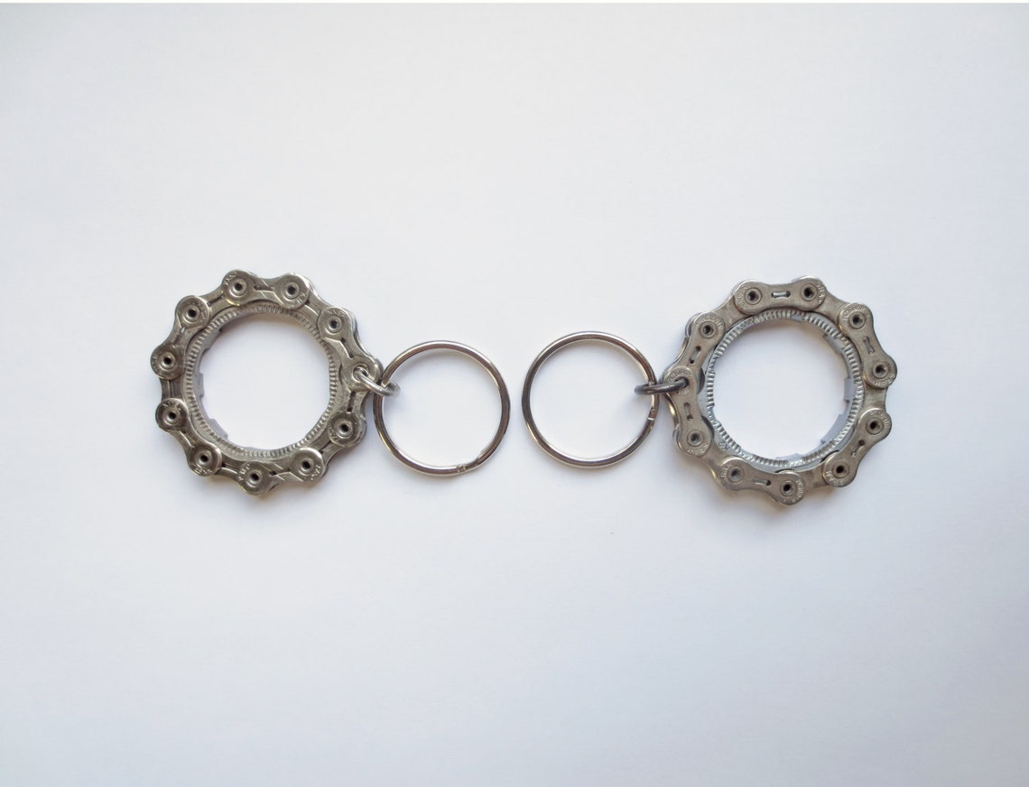 Key Ring Recycled Bicycle Gear Cog Industrial Style Key - Etsy