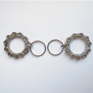 Key Ring Recycled Bicycle Gear Cog Industrial Style Key - Etsy