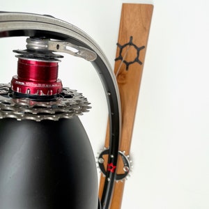 Bicycle Wall Lamp , Upcycled Metal and Wood Industrial Style Lighting ...
