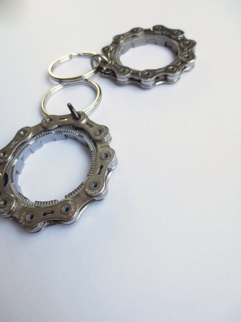 Key Ring Recycled Bicycle Gear Cog Industrial Style Key - Etsy