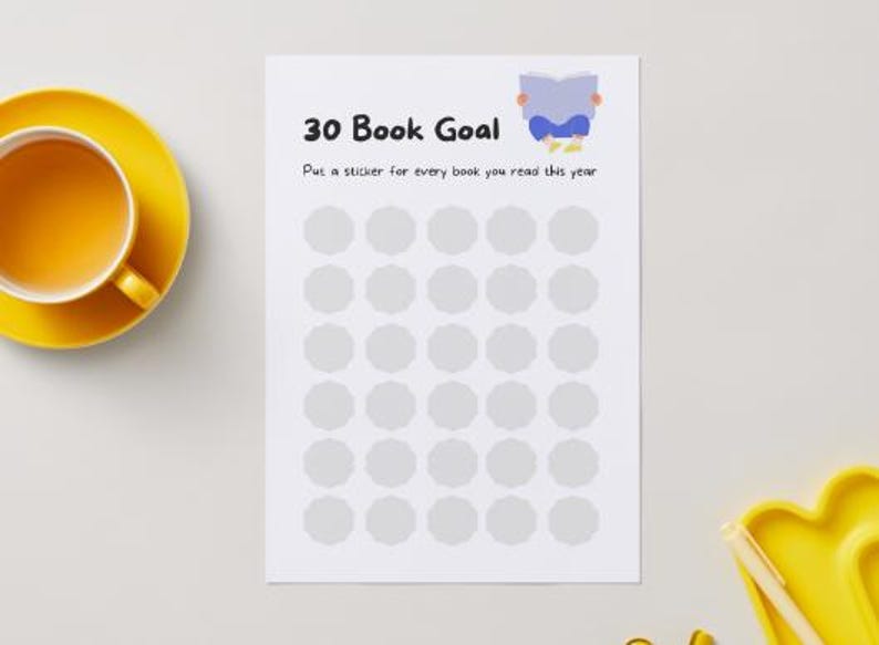 30 Day Book Challenge | PDF File | Instant Download | Children or ...