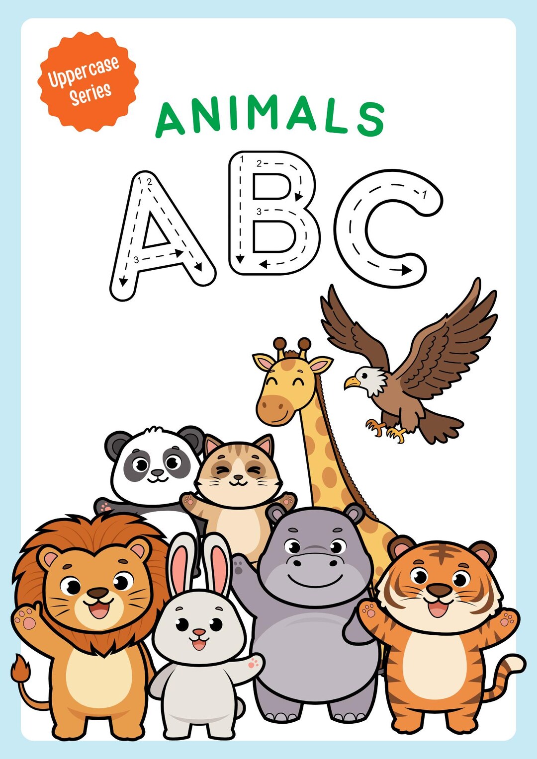 ABC Animal Book for Kids – Printable Alphabet Worksheets - Etsy