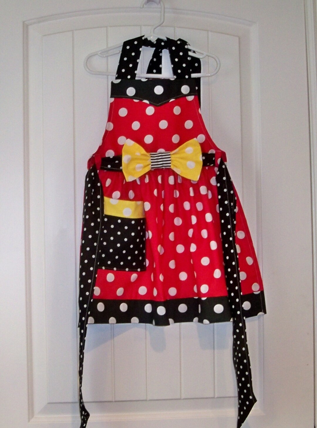 Child Size Legends Minnie Mouse Apron Red, Black and Yellow - Etsy