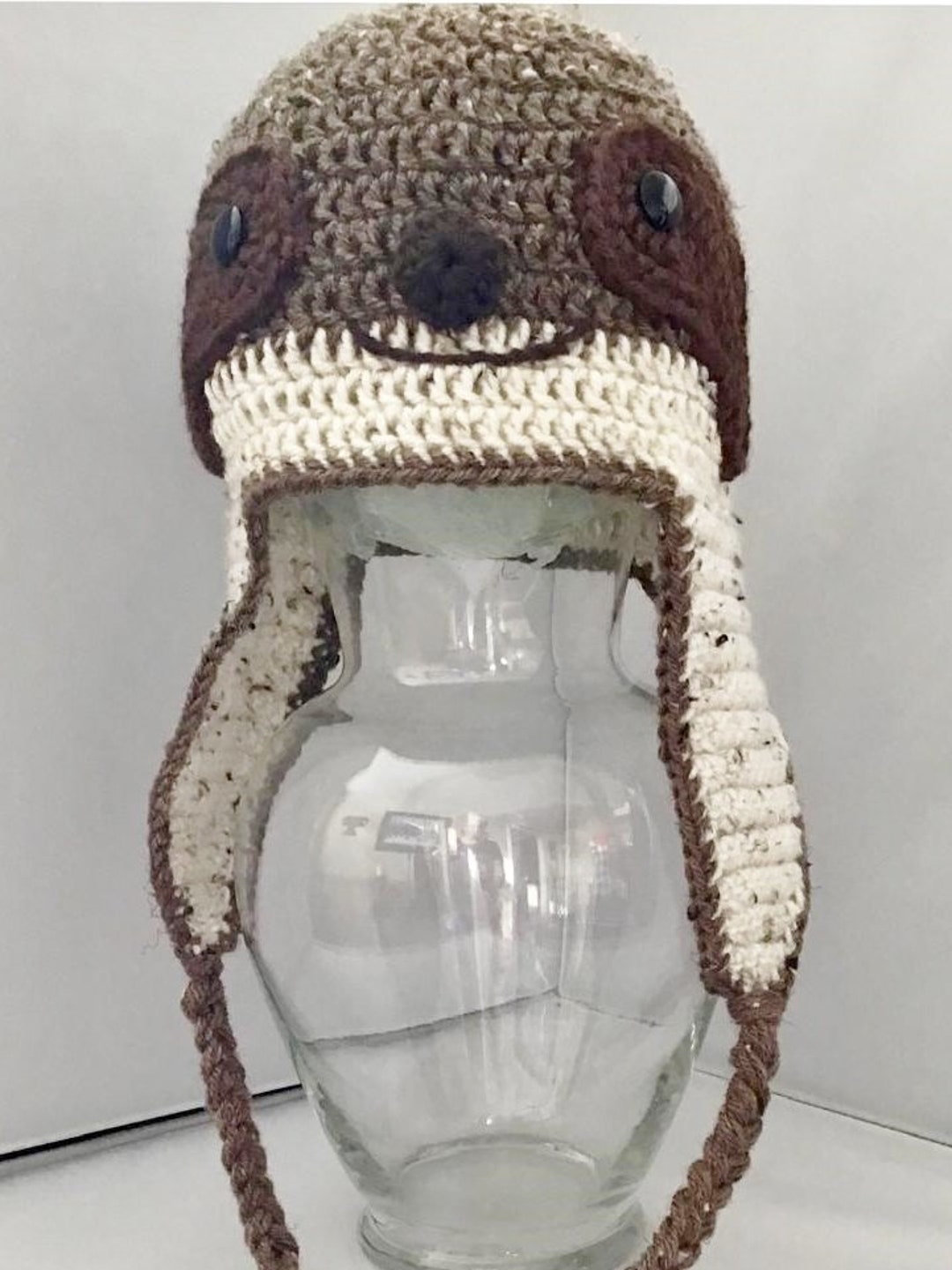 Sloth Beanie, Cap, Hat, With Earflaps Adult, Teenager - Etsy