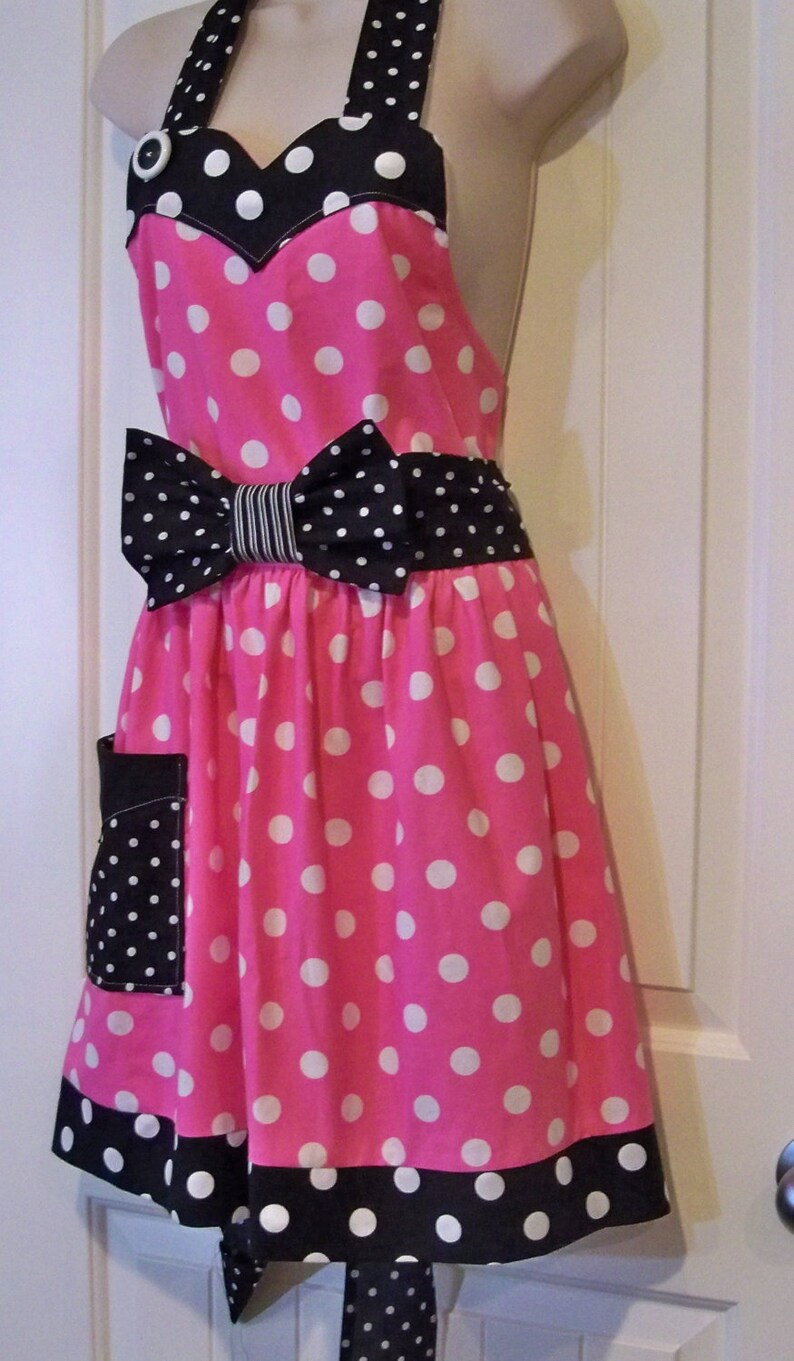 Womens Legends Minnie Mouse Apron Pink | Etsy