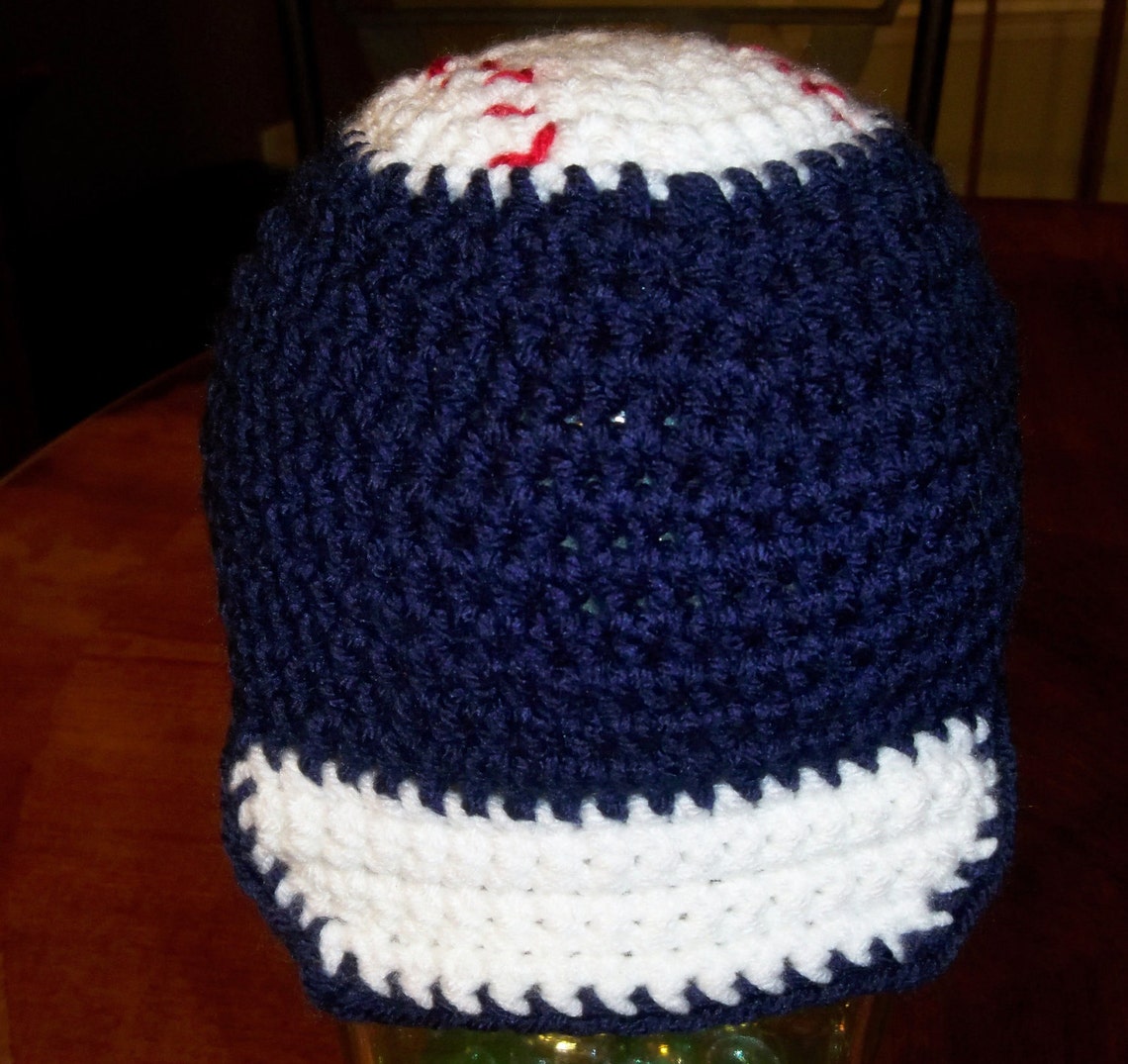 Crocheted Baby Baseball Hat Any Team Any Size Any Color - Etsy