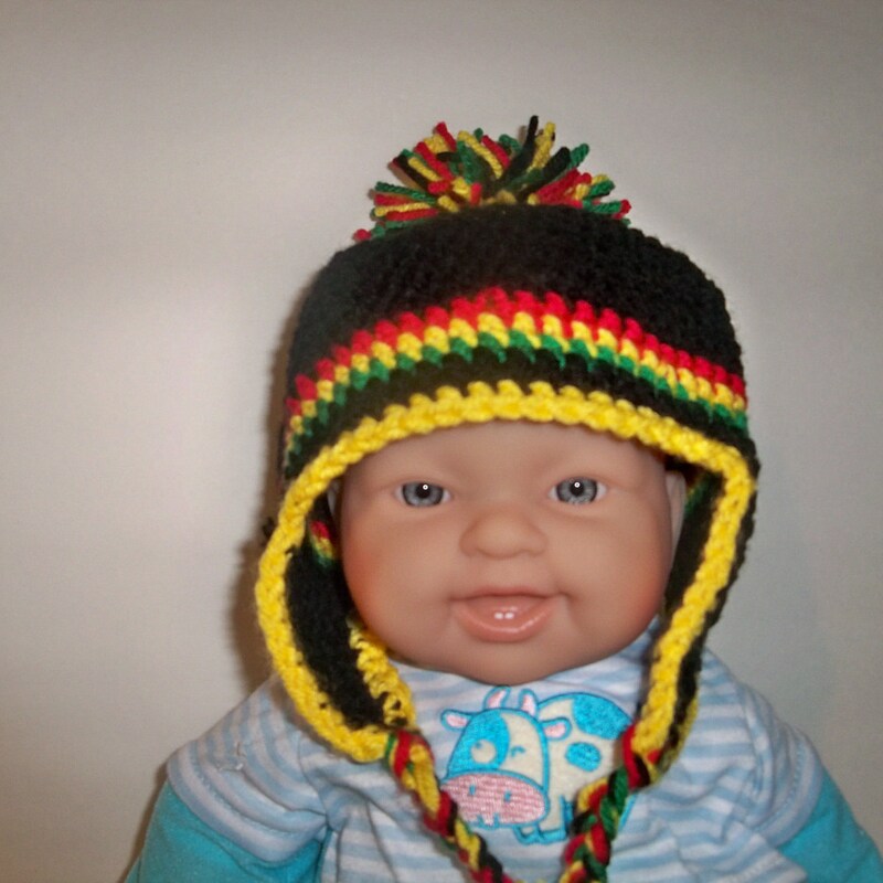 Rasta Beanie - Etsy