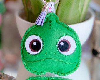 Tangled Pascal Keychain - Etsy