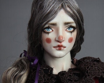 Ooak BJD Doll Full Set Clown Porcelain BJD Doll Made to Order | Etsy