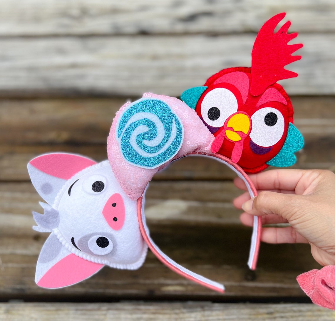 Disney Ears Mickey Ears Minnie Mouse Ears Moana Pua & Hei - Etsy