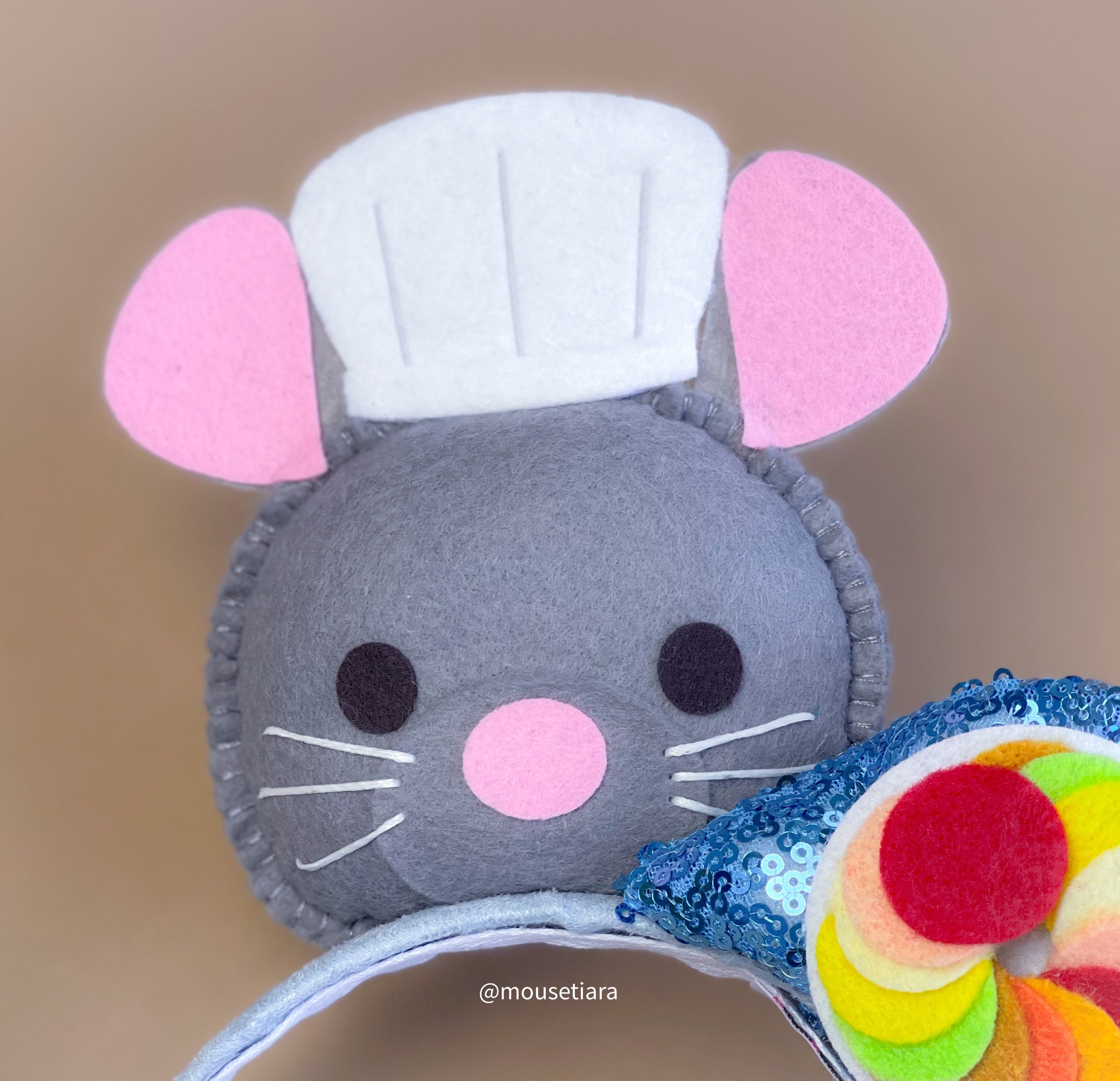 Mickey Ears Ratatouille Remi Linguini Mouse Ears by Mousetiara | Etsy