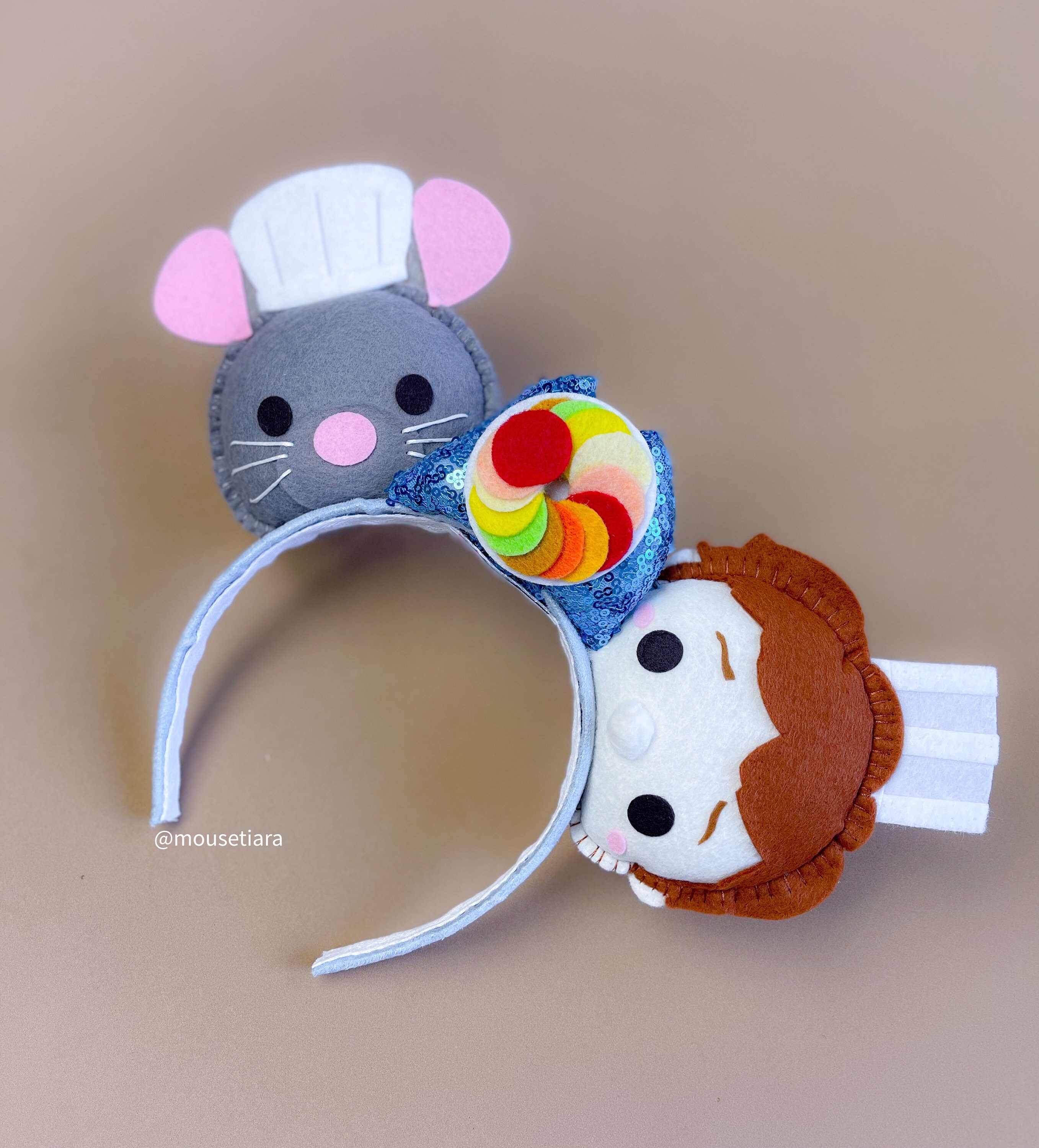 Mickey Ears Ratatouille Remi Linguini Mouse Ears by Mousetiara | Etsy