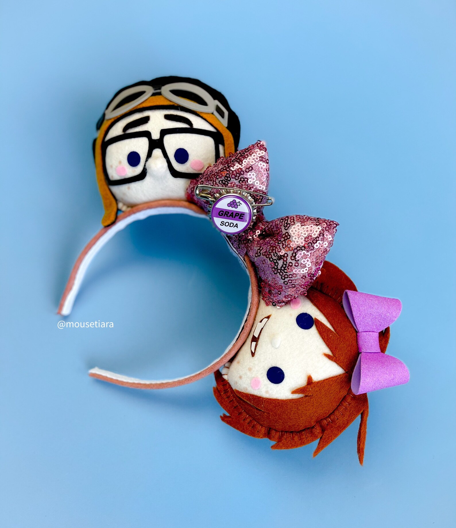 Mickey Ears Disney Pixar up Ears Carl and Ellie Disney Parks - Etsy