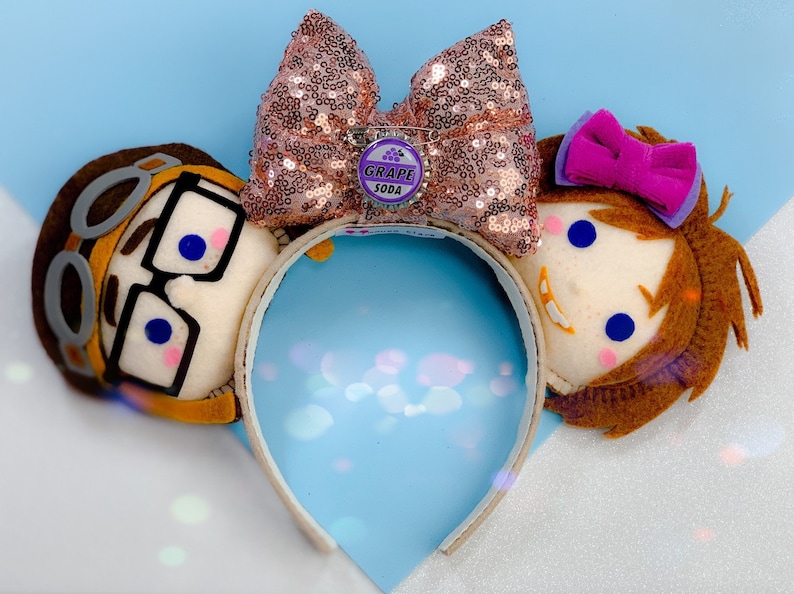 Mickey Ears Disney Pixar Up Ears Carl and Ellie Disney Parks | Etsy