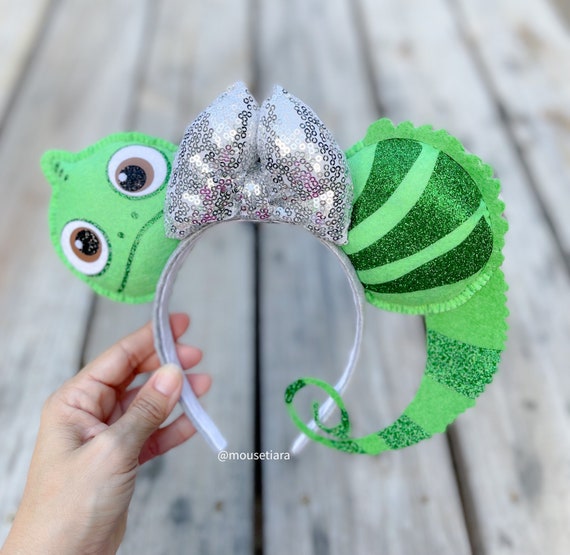 Mickey Ears Tangled Pascal the Chameleon Inspired Mickey Mouse - Etsy