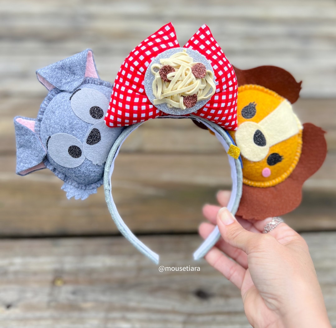 Disney Ears Mickey Ears Lady and the Tramp Inspired Minnie Mouse Ears ...