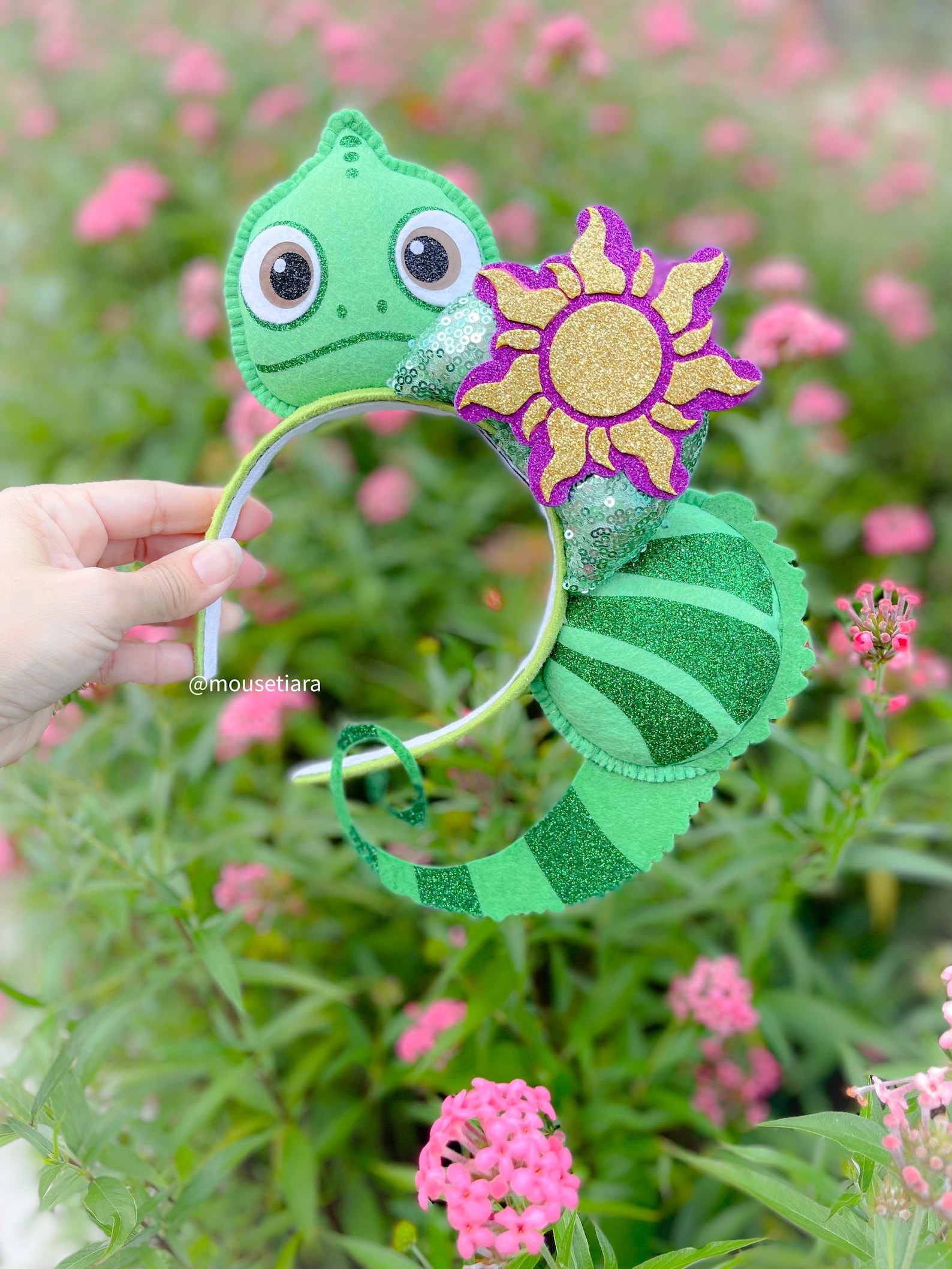 Mickey Ears Tangled Pascal the Chameleon Inspired Mickey Mouse - Etsy