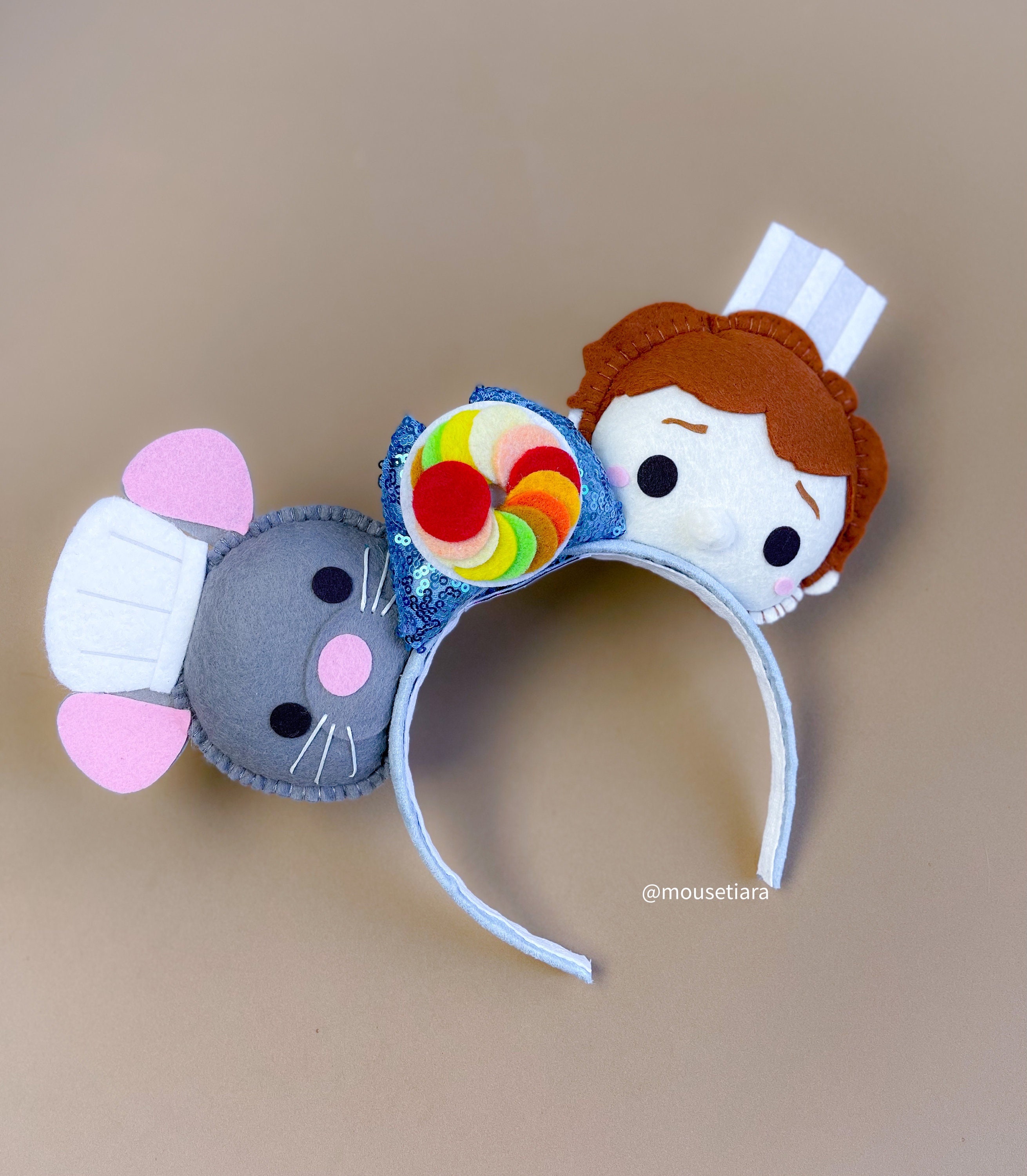 Mickey Ears Ratatouille Remi Linguini Mouse Ears by Mousetiara | Etsy
