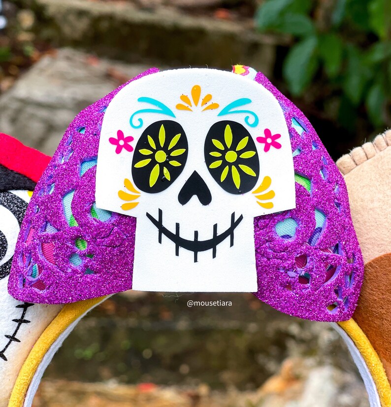 Disney Ears Coco Mickey Ears | Pixar Disney Coco Sugar Skulls | Dia De ...
