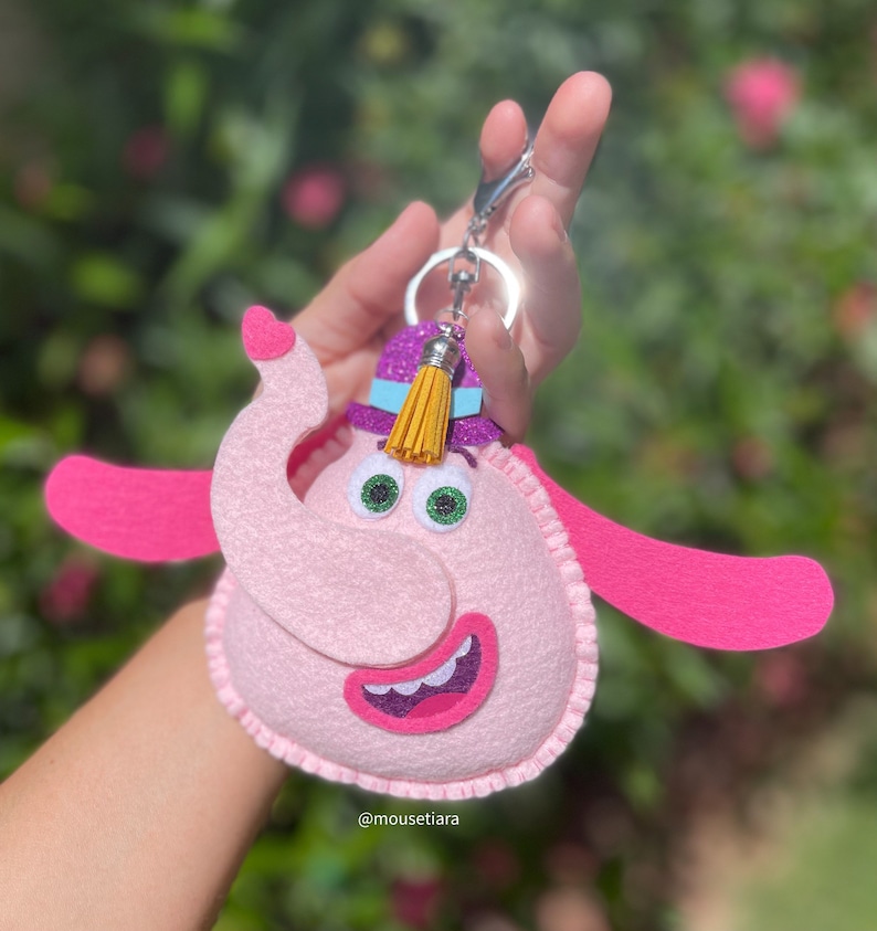 Inside Out Bing Bong Hand Made Keychain Bag Charm. Matching - Etsy