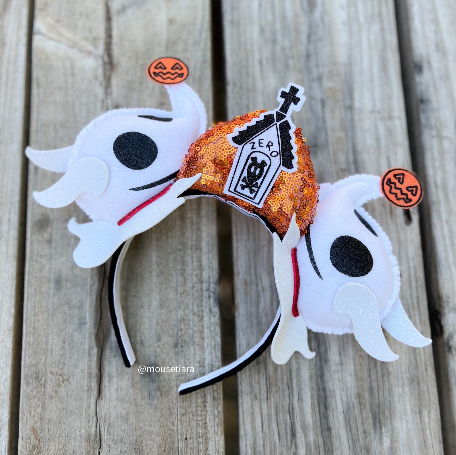 Disney Ears Nightmare Before Christmas Ears Zero Ears - Etsy