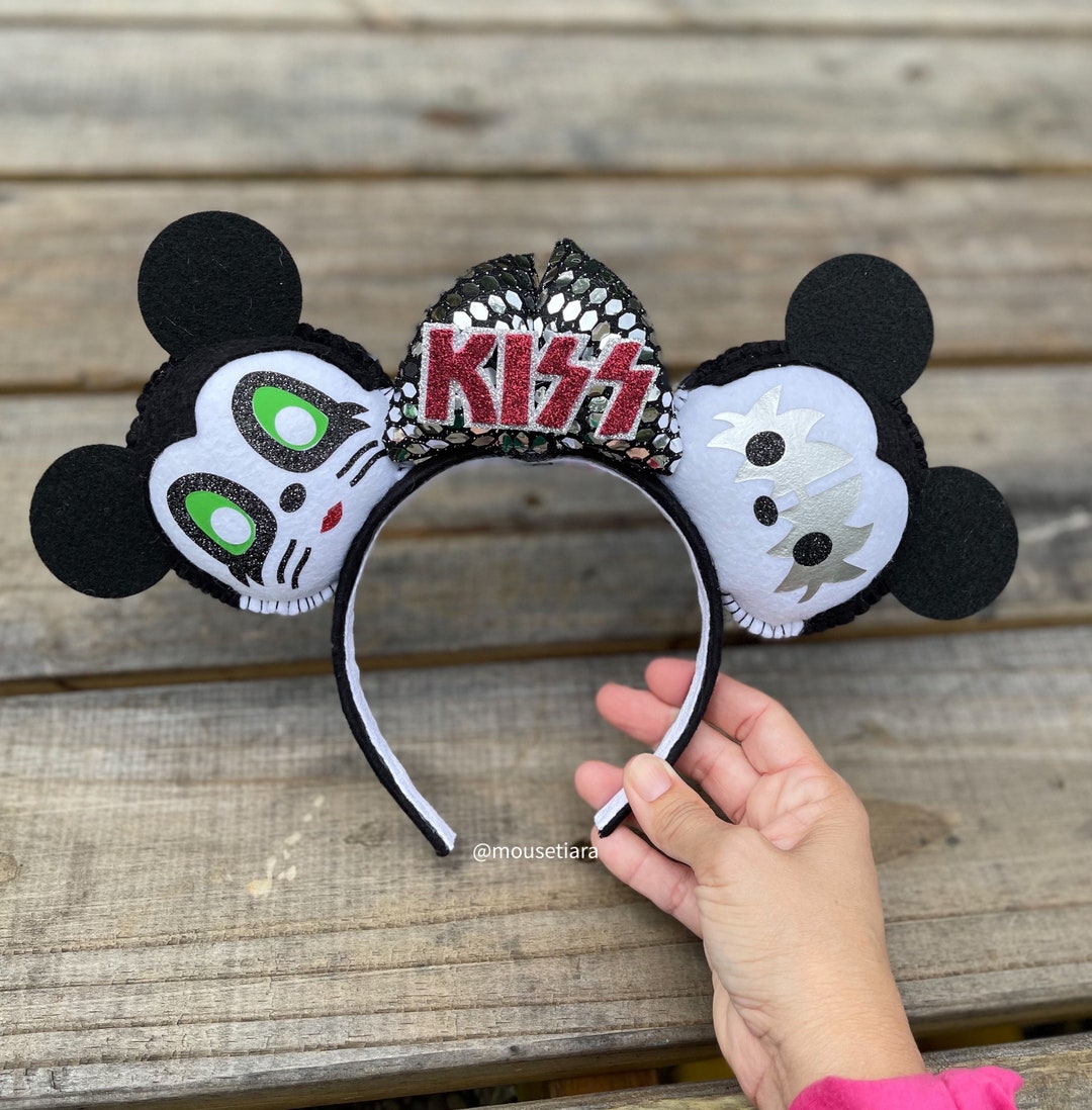 Minnie Ears Kiss Heavy Metal Mickey Mouse Ears Headband Tsum Tsum Ufufy ...