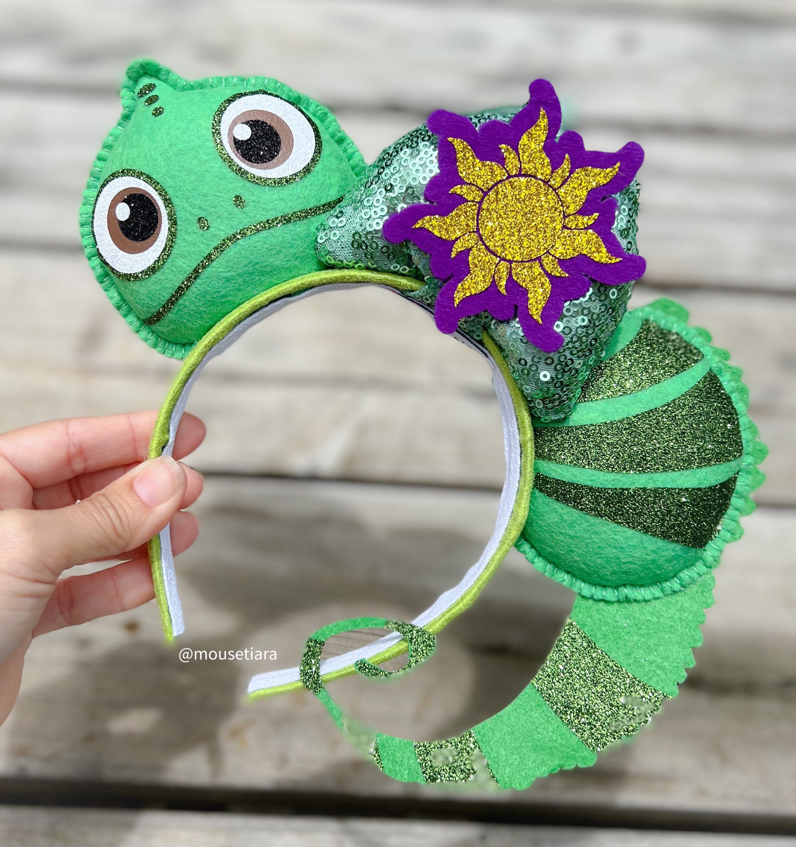 Mickey Ears Tangled Pascal the Chameleon Inspired Mickey Mouse - Etsy