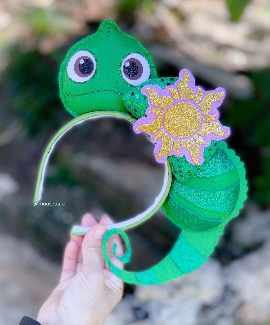 Mickey Ears Tangled Pascal the Chameleon Inspired Mickey Mouse | Etsy