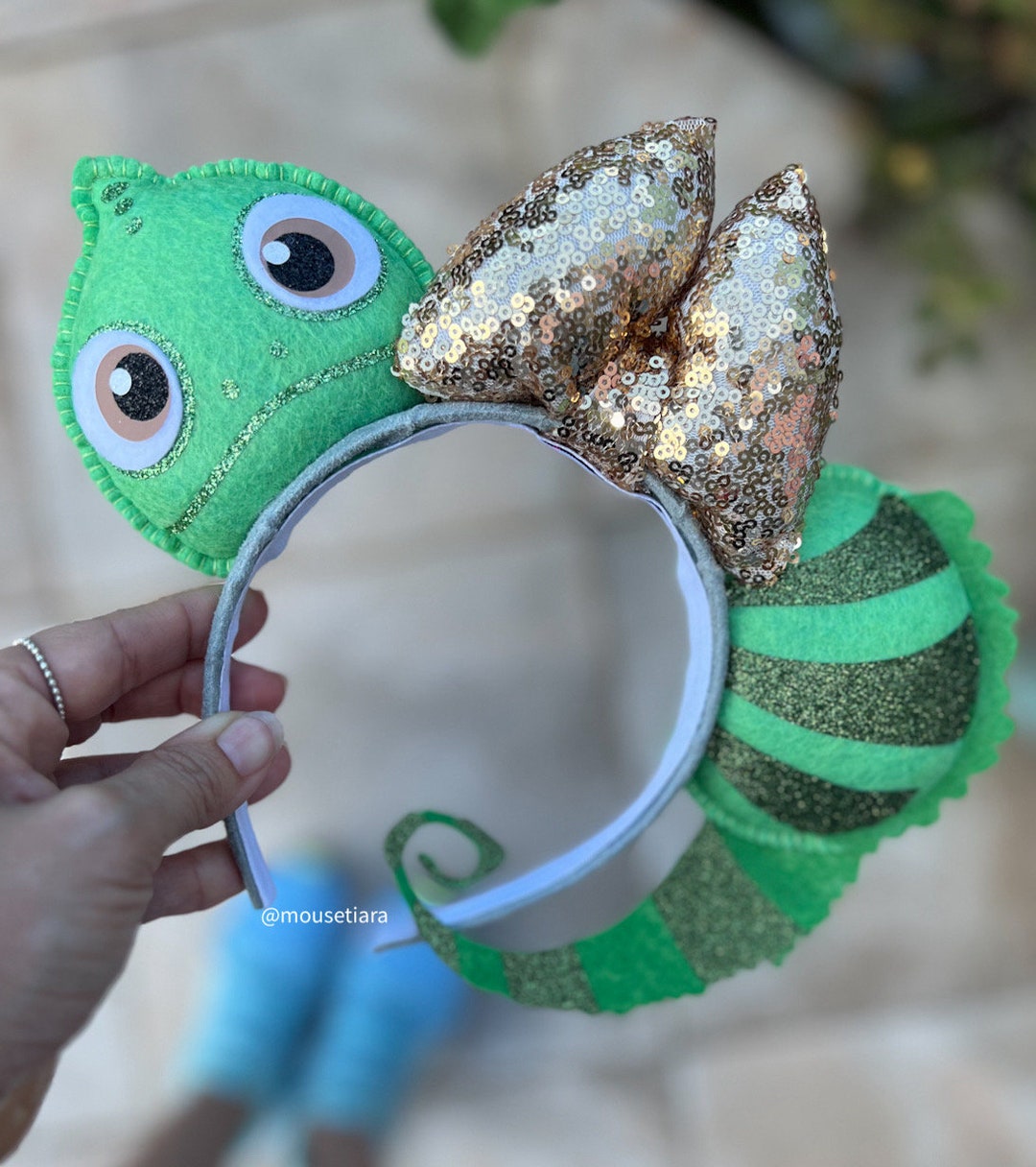 Mickey Ears Tangled Pascal the Chameleon Inspired Mickey Mouse Ears ...