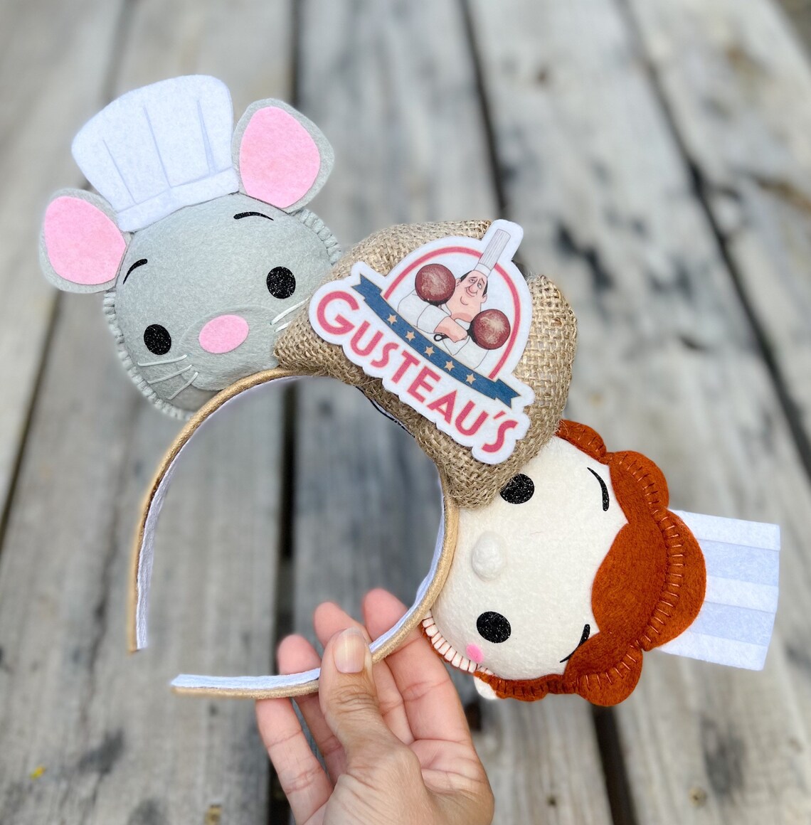 Disney Ears Mickey Ears Ratatouille Remi Linguini Mouse Ears - Etsy