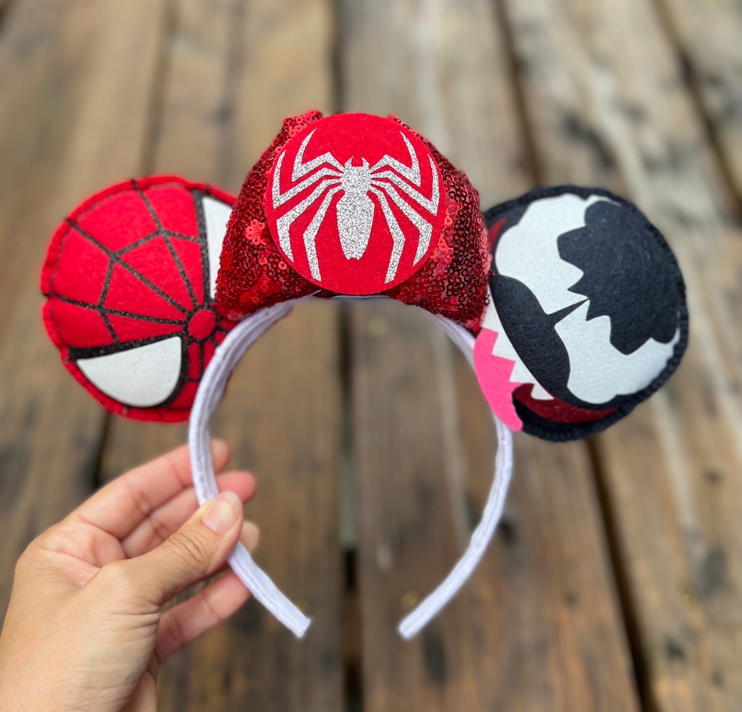 Mickey Ears Marvel Spiderman Venom Mickey Mouse Ears Headband Avengers ...