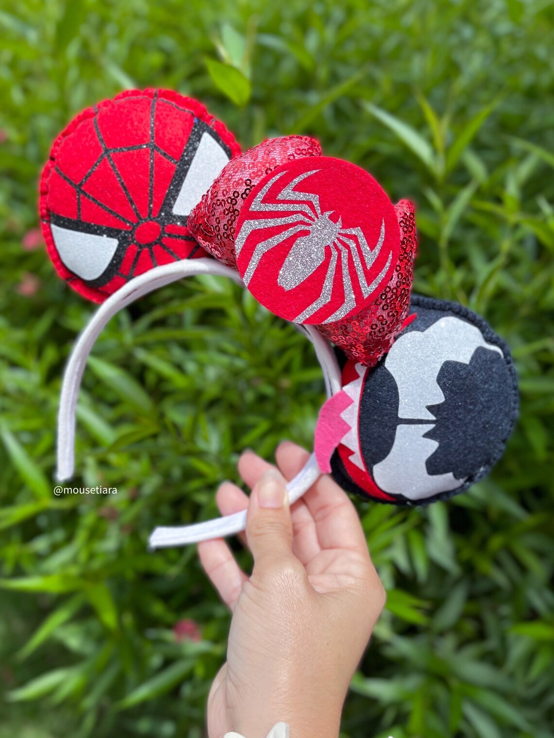 Mickey Ears Marvel Spiderman Venom Mickey Mouse Ears Headband - Etsy