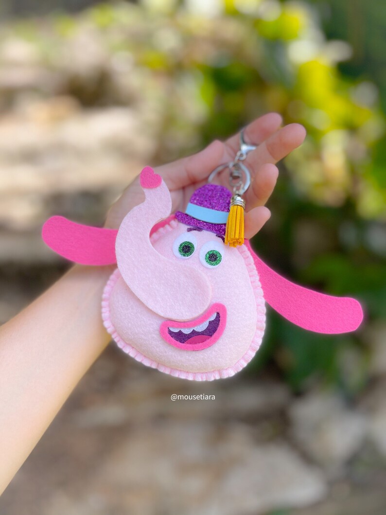 Inside Out Bing Bong Hand Made Keychain Bag Charm. Matching - Etsy