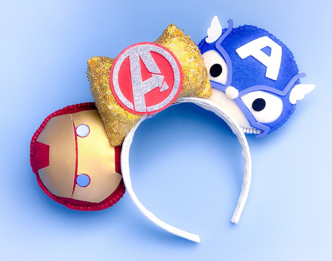 Disney Ears Mickey Ears Captain Marvel Avengers Campus Captain America ...