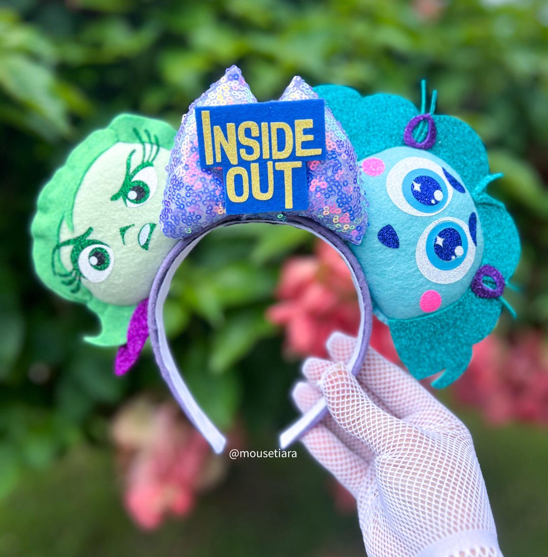 Inside Out Disgust Envy Mickey Ears Anxiety Core Memory Headband ...