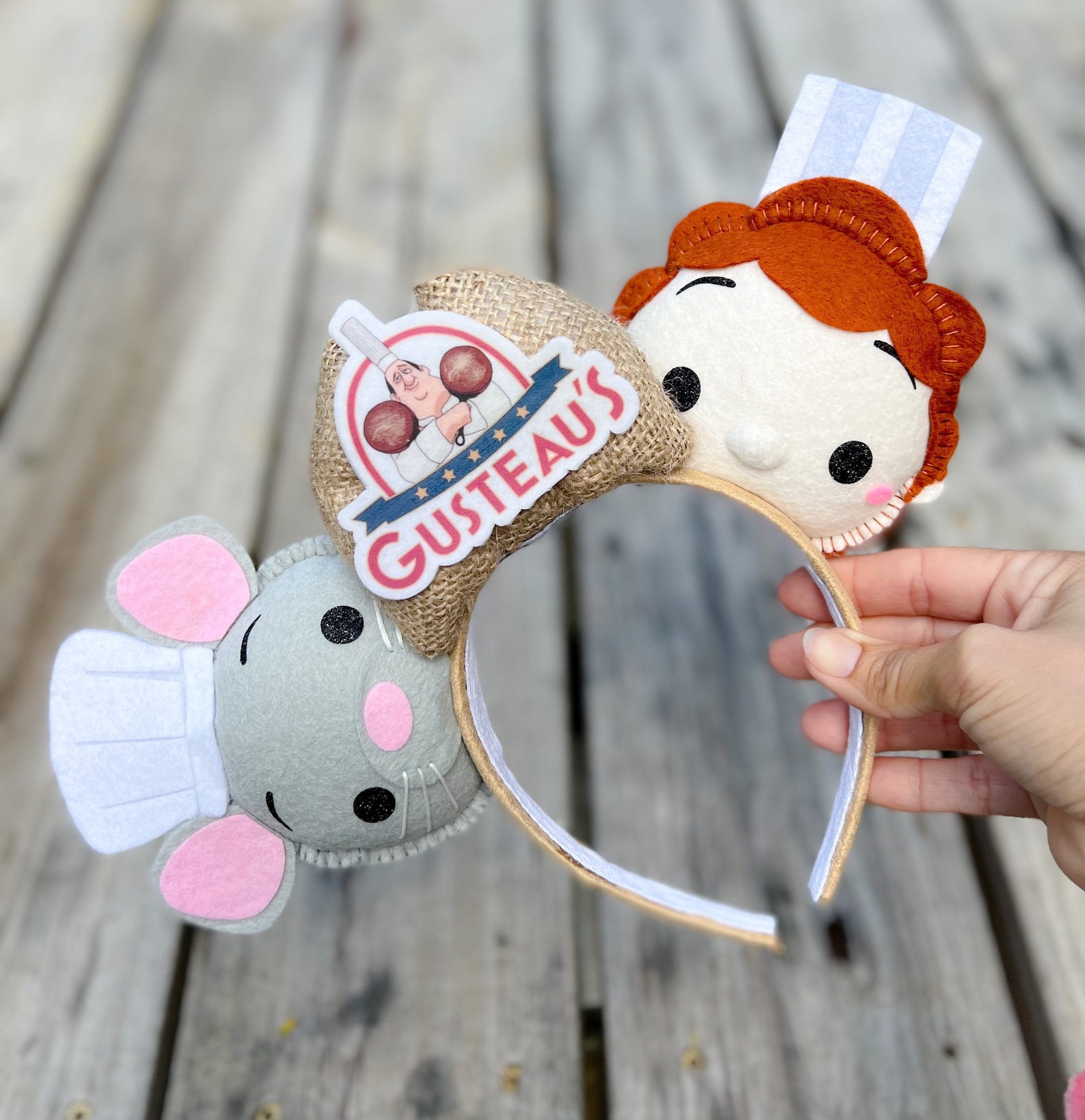 Disney Ears Mickey Ears Ratatouille Remi Linguini Mouse Ears - Etsy