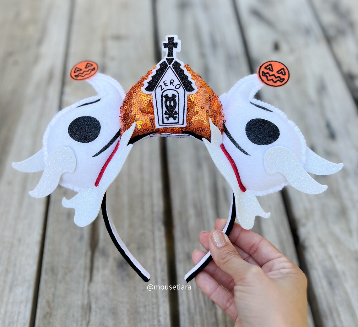 Disney Ears Nightmare Before Christmas Ears Zero Ears - Etsy
