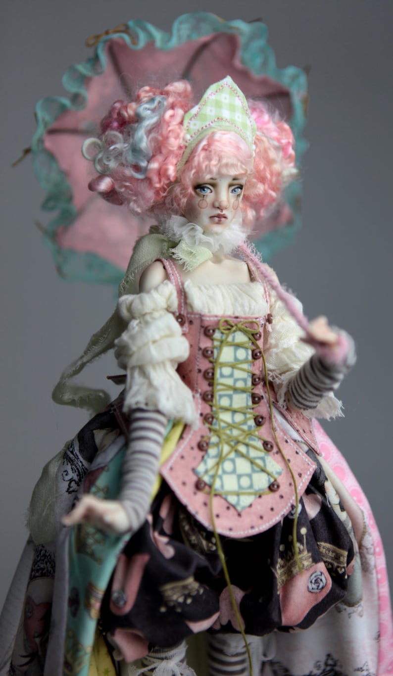 Ooak BJD Doll Full Set Clown Porcelain BJD Doll Made to Order - Etsy