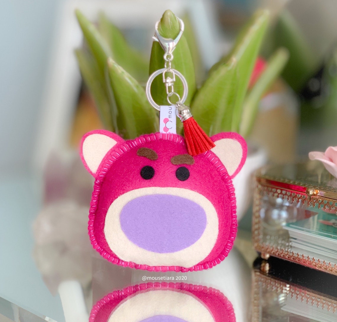 Toy Story Lotso Bear Hand Made Keychain Bag Charm. Matching - Etsy