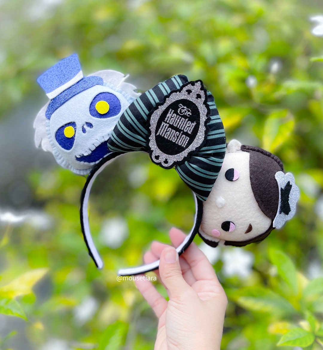 Disney Ears Mickey Ears Haunted Mansion Hatbox Ghost Host and Maid ...