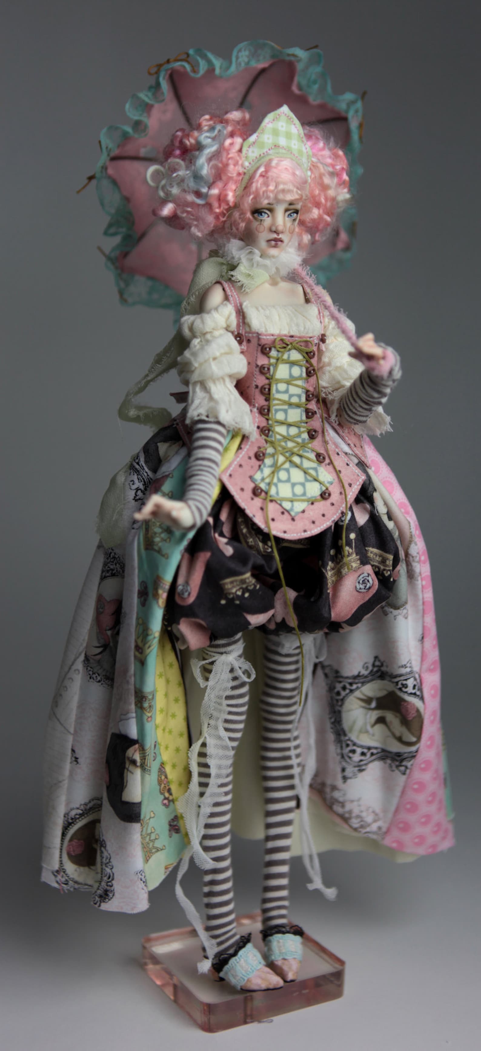 Ooak BJD Doll Full Set Clown Porcelain BJD Doll Made to Order - Etsy