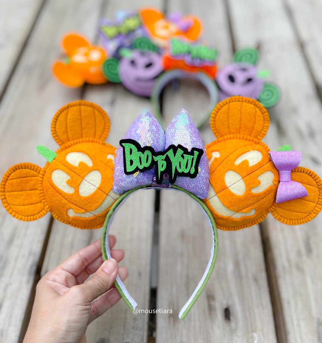 Mickey Ears Boo to You! Not so Scary Halloween Party Orange Pumpkin ...