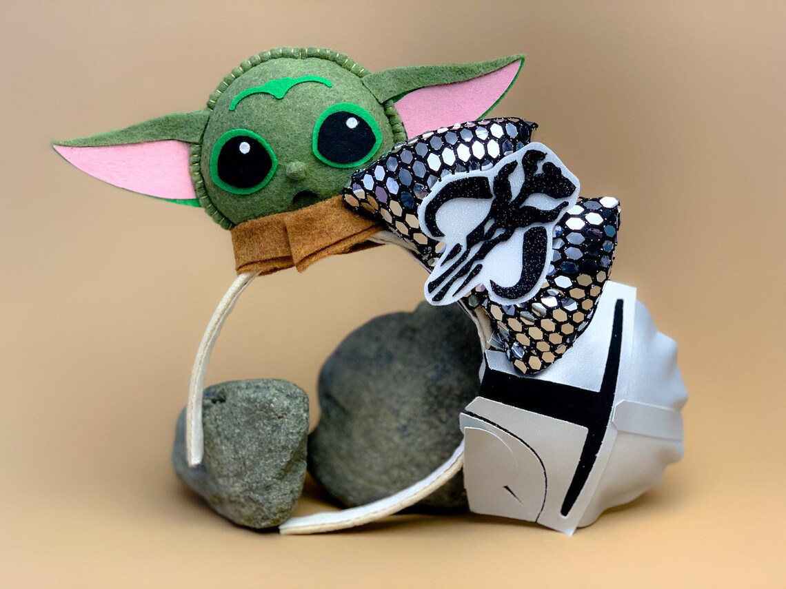 Mickey Ears Grogu Baby Yoda Mandalorian Inspired Mouse Ears - Etsy