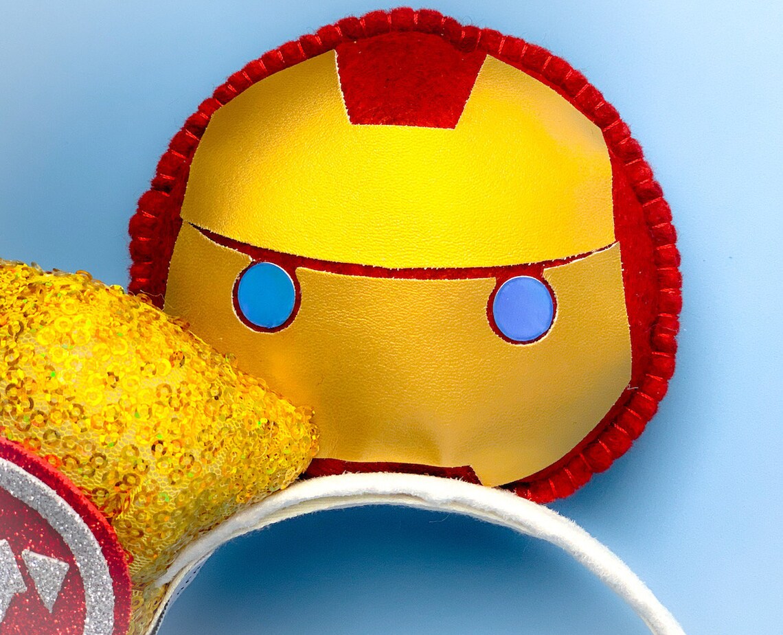 Mickey Ears Marvel Avengers Campus Spiderman Ironman Spider Man Iron ...