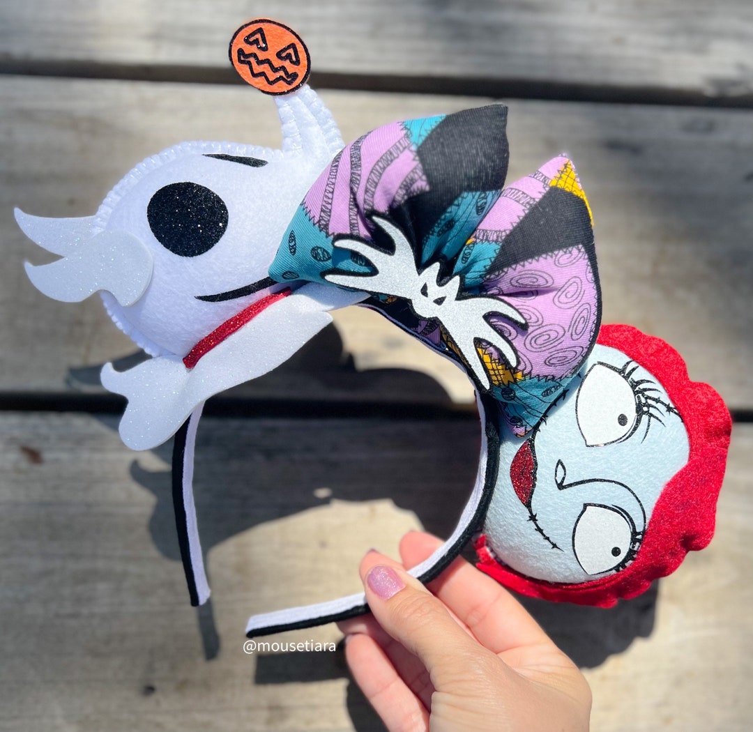 Nightmare Before Christmas Ears | Zero Ears | Sally Mickey Mouse Ears ...