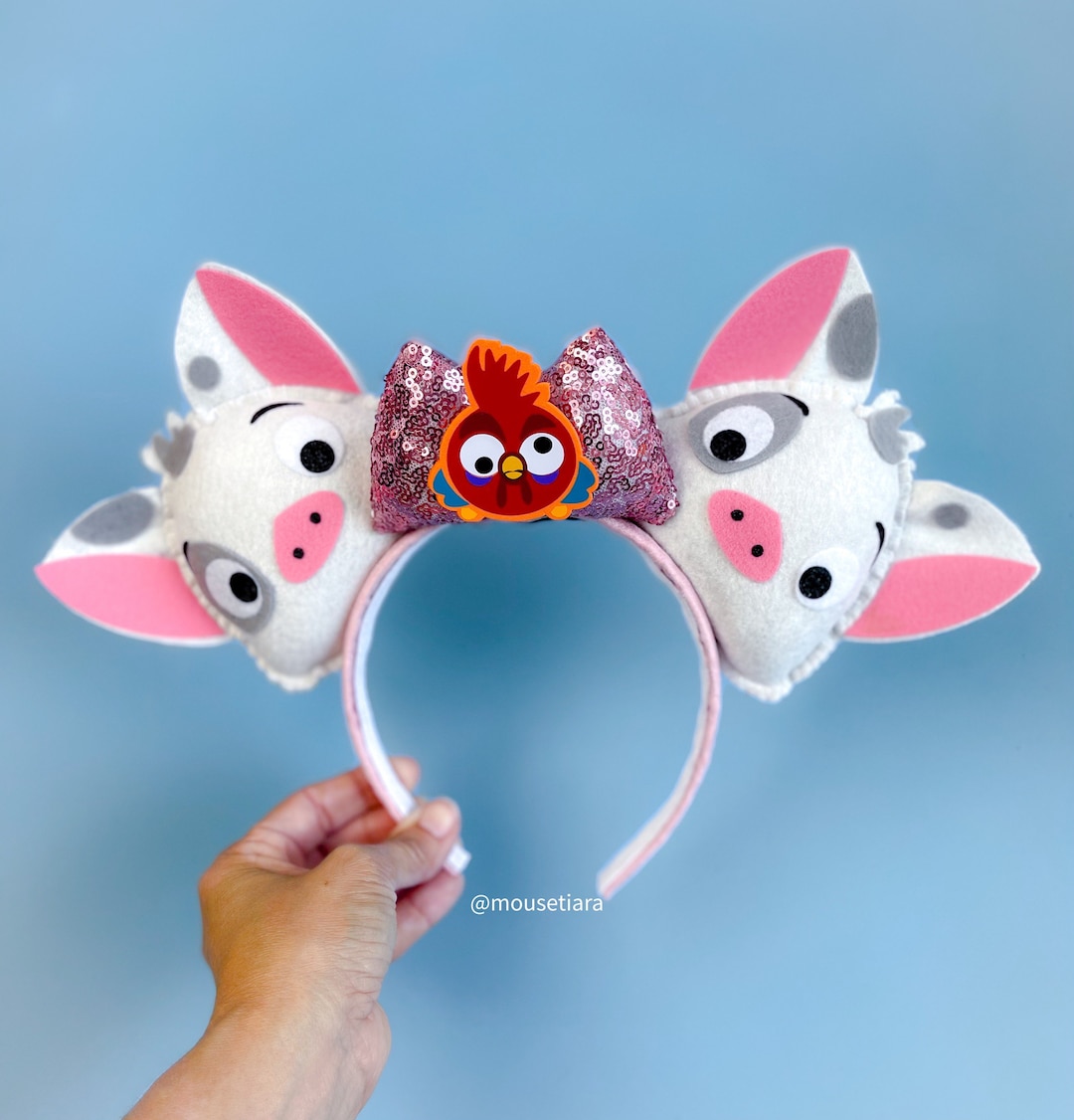 Disney Mickey Ears Moana Pua Tsum Tsum Hand Made Disney Mickey Mouse ...