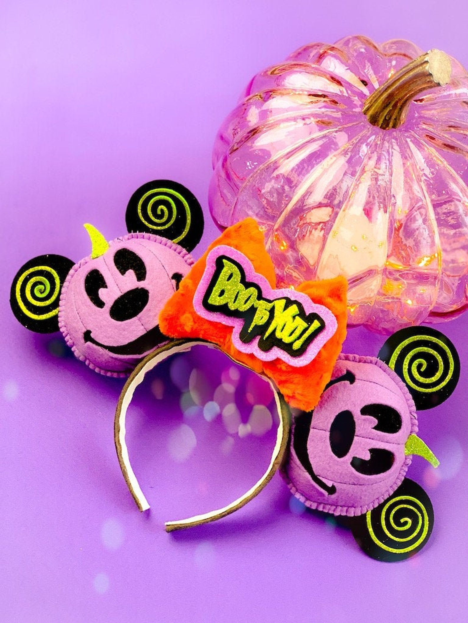 Mickey Ears Boo to You! Not so Scary Halloween Party Black and Purple ...