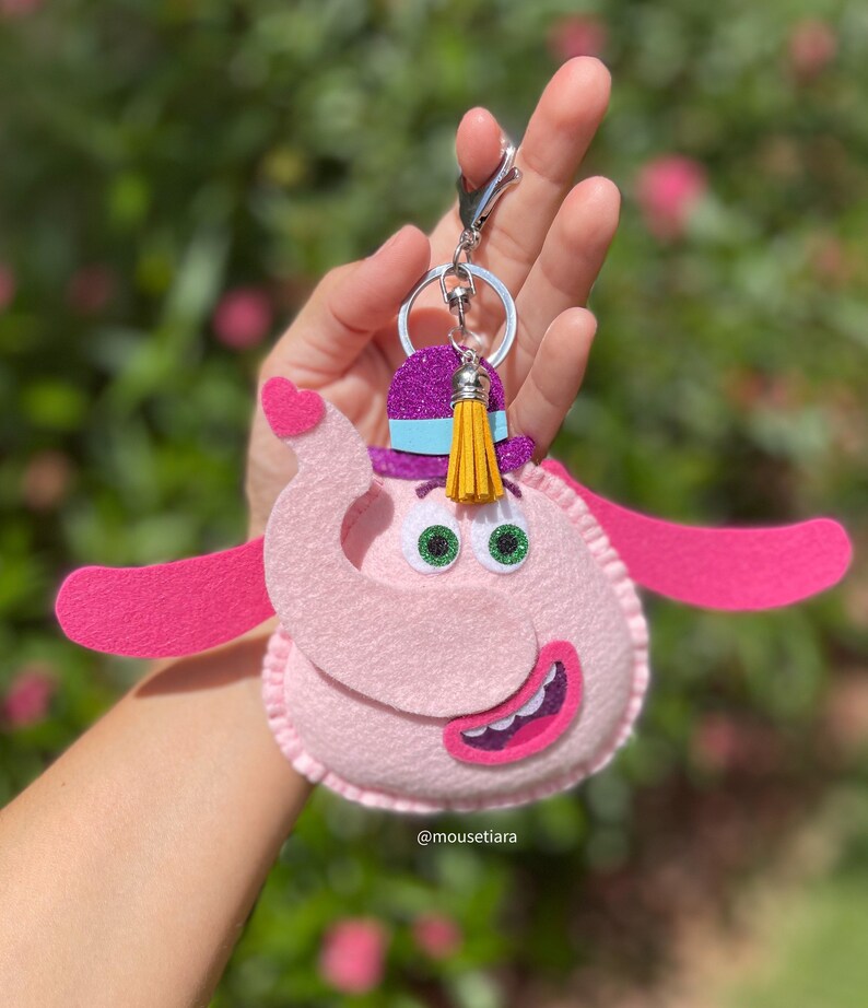 Inside Out Bing Bong Hand Made Keychain Bag Charm. Matching - Etsy